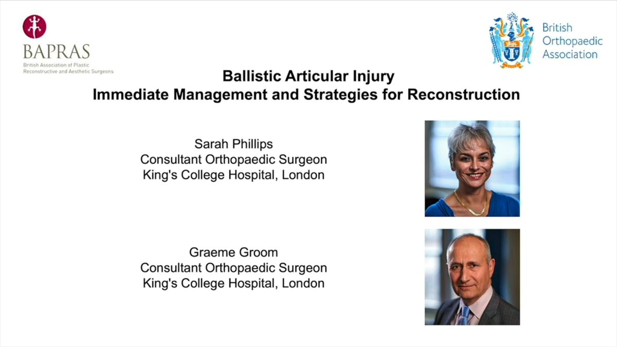 Intra-articular Ballistic Injury | Content | MedAll