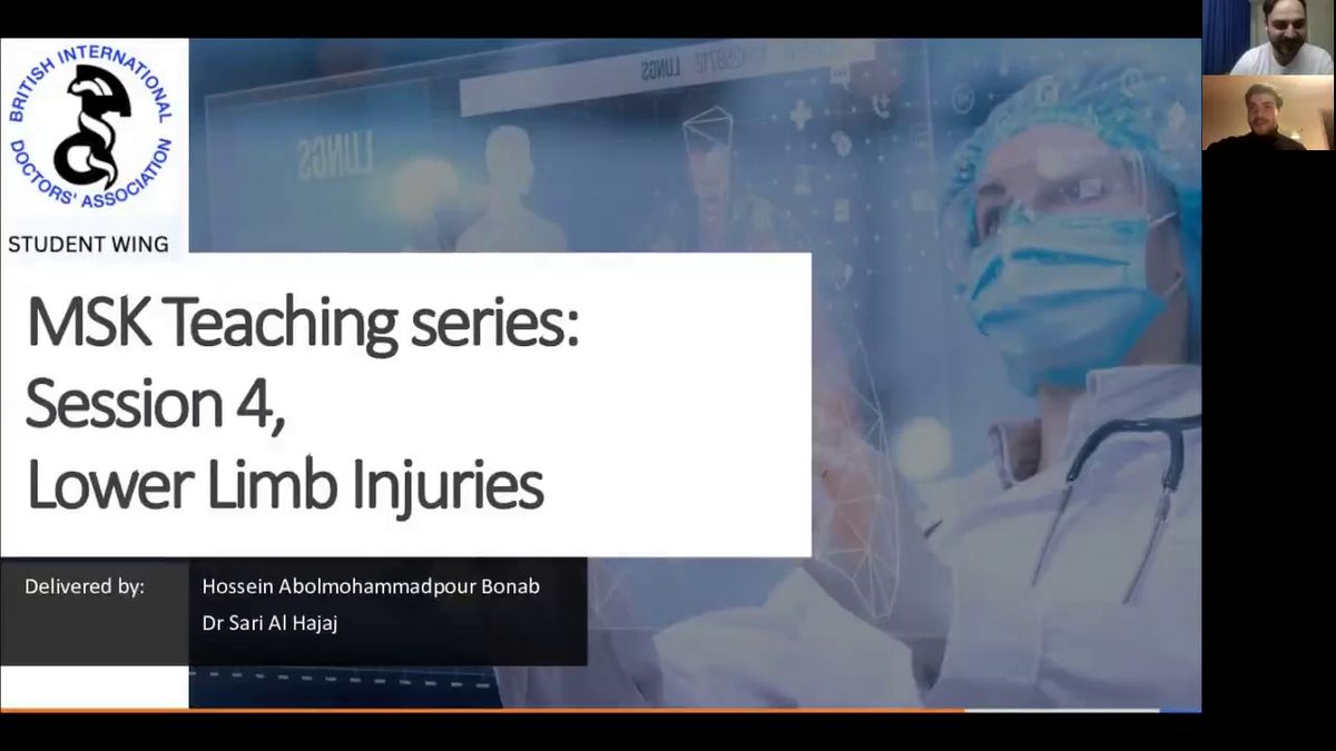 MSK series, part 4: Lower limb injuries | Content | MedAll