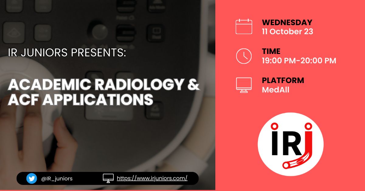Application to Radiology 1: ACF Applications & Academic Radiology | Event listing | MedAll