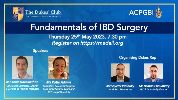 Fundamentals of IBD Surgery | Event listing | MedAll