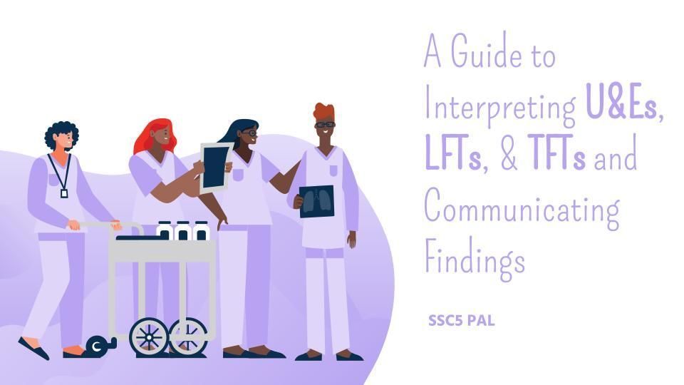 Interpreting U&Es, LFTs, & TFTs and Communicating Findings to Patients ...