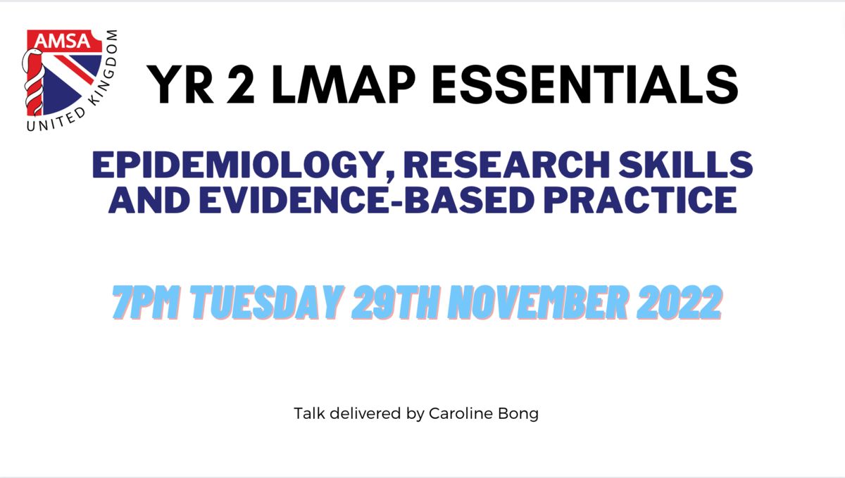 LMAP Essentials - Epidemiology, Research Skills and Evidence-based ...