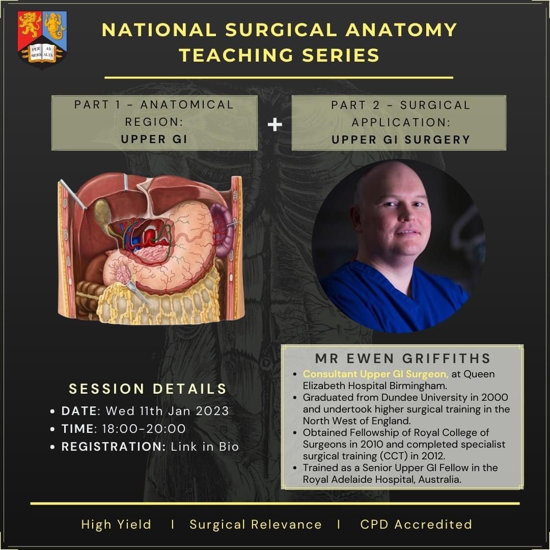 NSATS: Upper GI anatomy and upper GI surgery | Event listing | MedAll