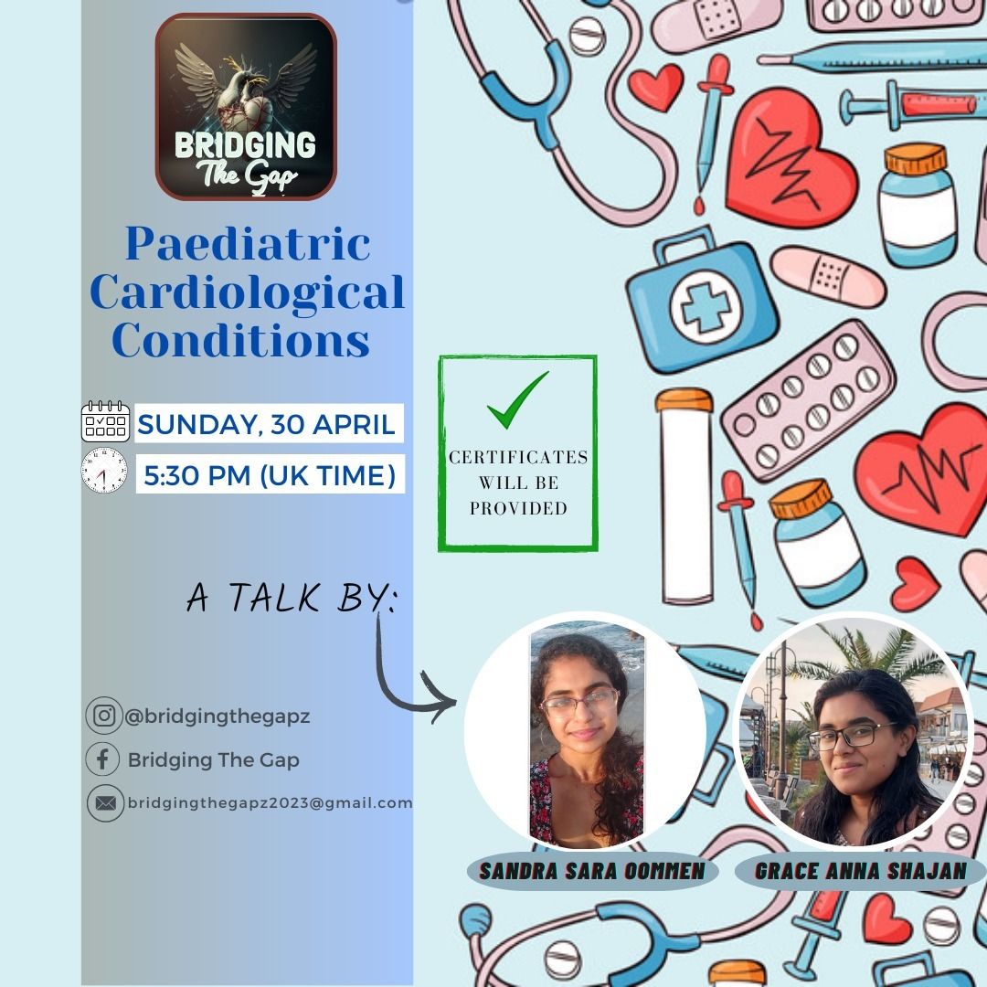 Paediatric Cardiology Conditions By Grace and Sandra | Event listing ...