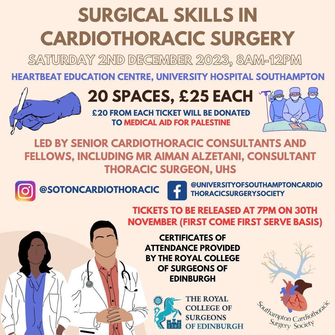 Surgical Skills in Cardiothoracic Surgery Workshop | Event listing | MedAll