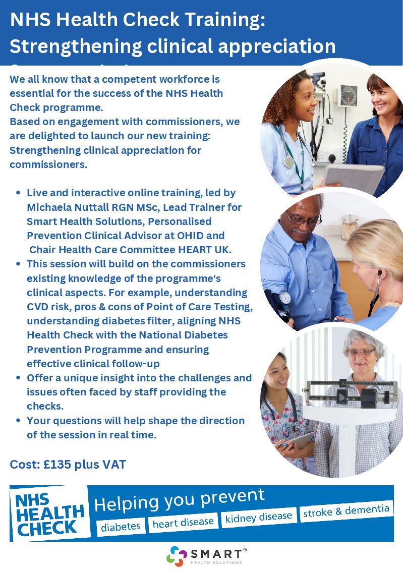 Flyer: NHS Health Check Training - Strengthening Clinical Appreciation ...