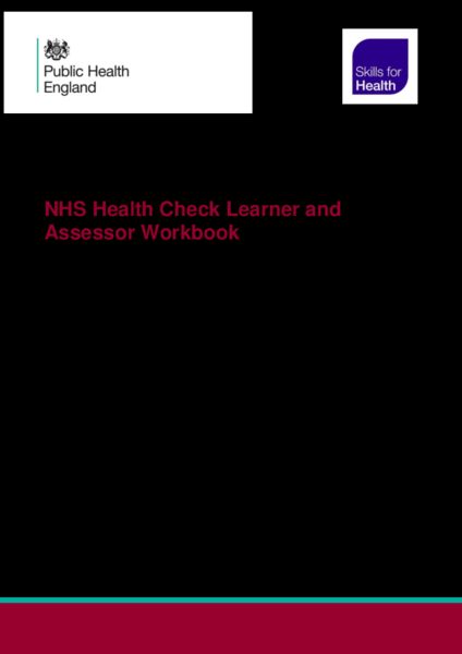 NHS Health Check learner and assessor workbook_July 2020 publication ...