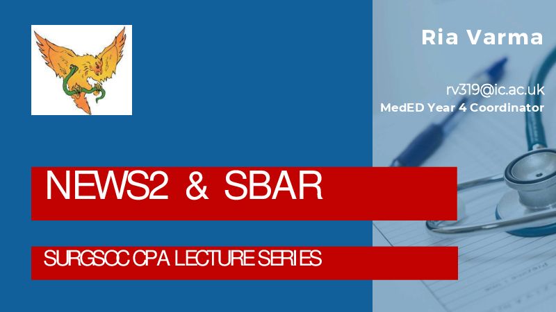 JAS CPA Series - NEWS2 and SBAR | Content | MedAll