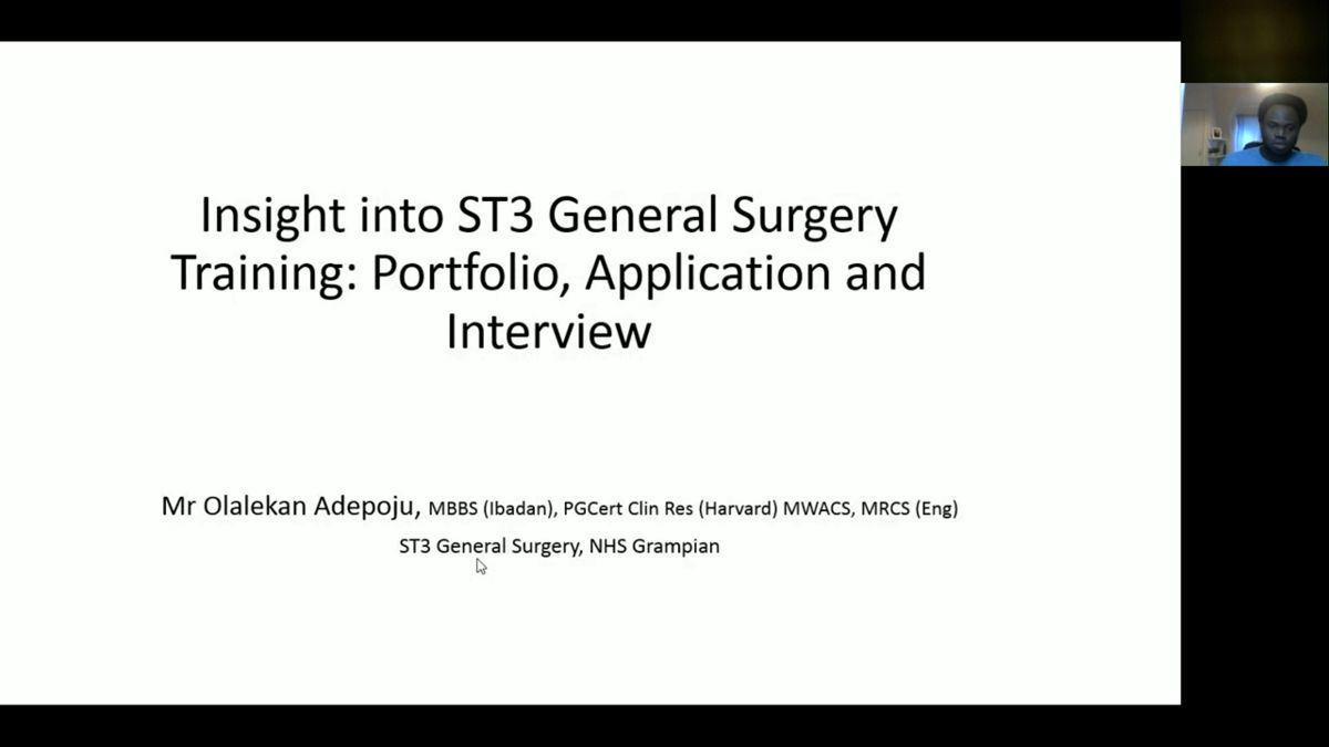 Insights into ST3 General Surgery Training | Content | MedAll