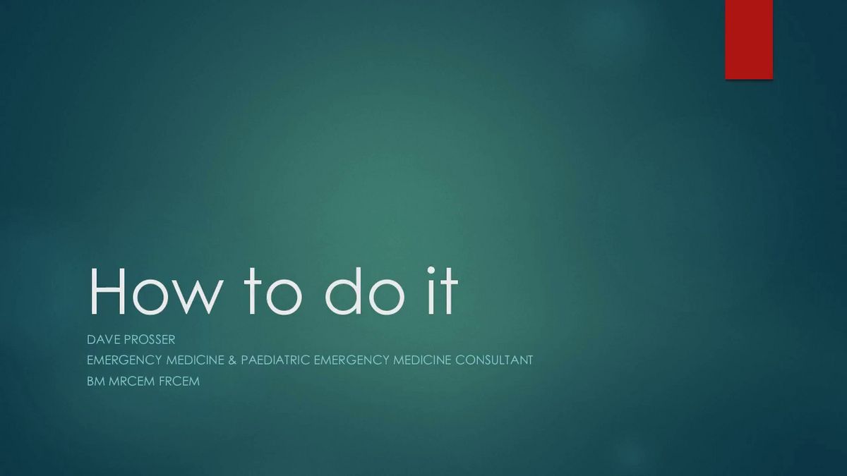 How to do it | Content | MedAll