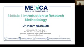 Module I: Introduction to Research Methodology with Dr. Inaam Nasrallah ...